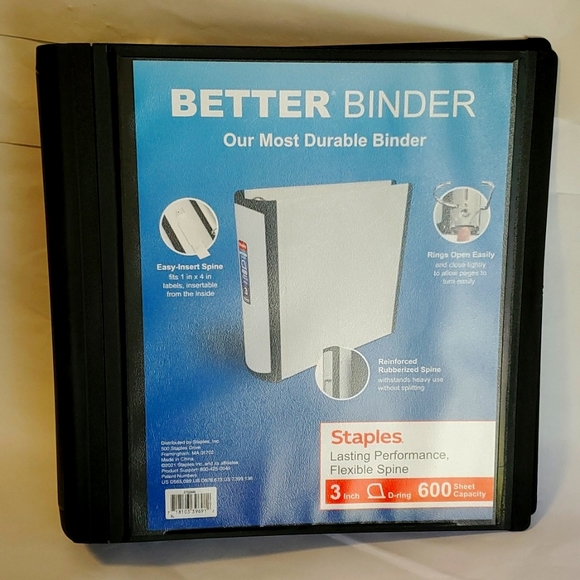 Staples | Office | Staples Better Binder Our Most Durable Binder | Poshmark